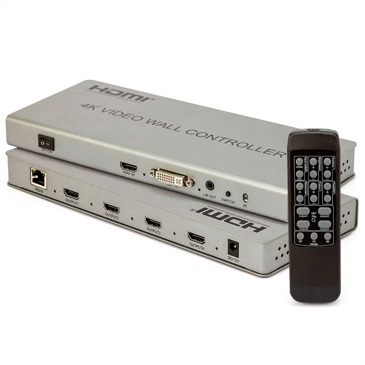 Kit com 10 Video Wall Controller 2x2 4K - Cirilo Cabos